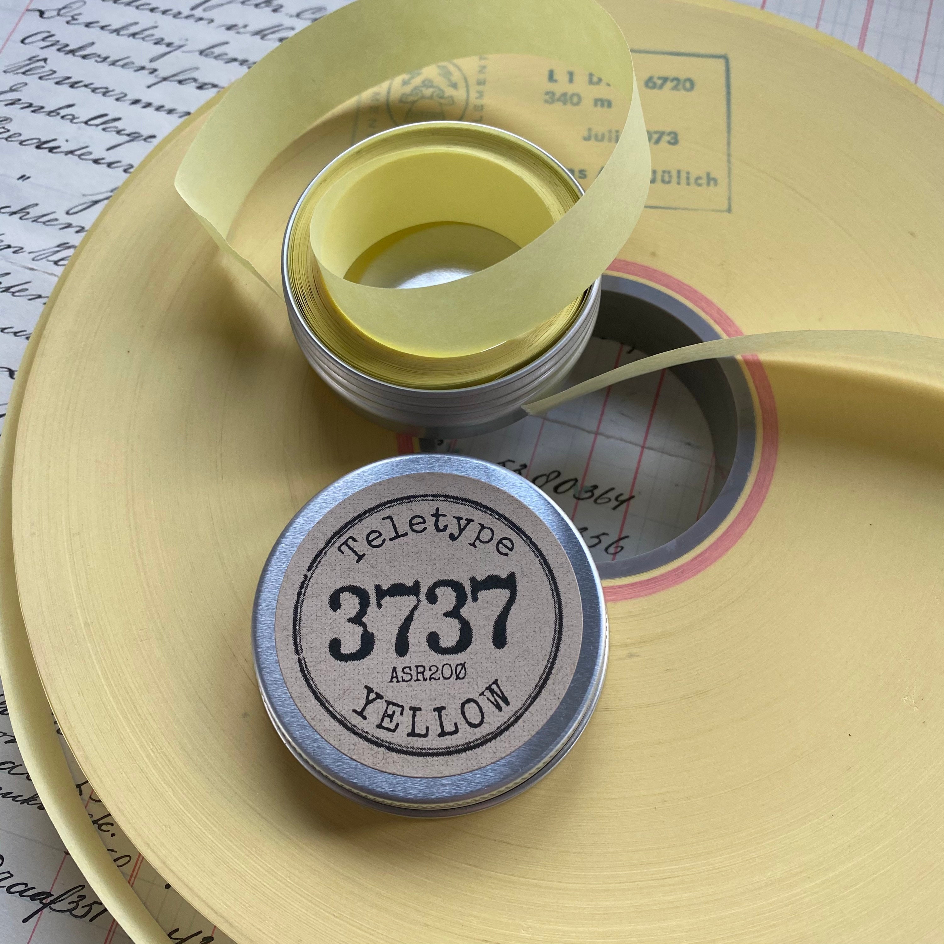 Full Roll of YELLOW Teletype Paper Morse Code Paper. Vintage | Etsy