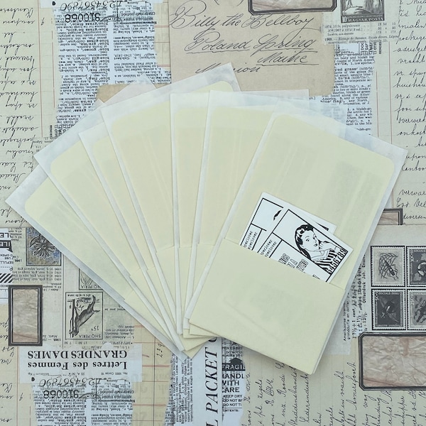 Library Pockets - Etsy