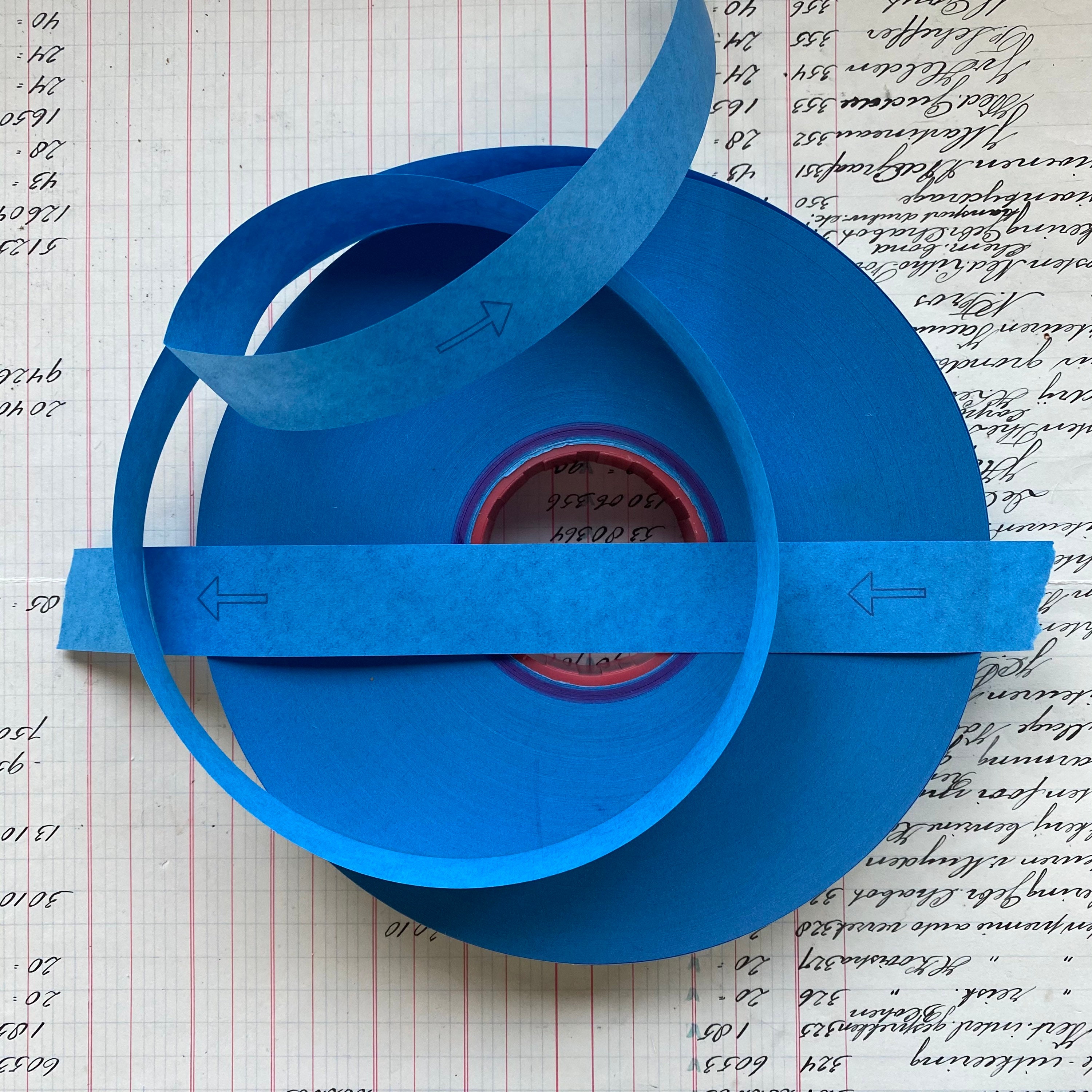 Mini Roll of BLUE Teletype Paper Morse Code Paper. Vintage - Etsy