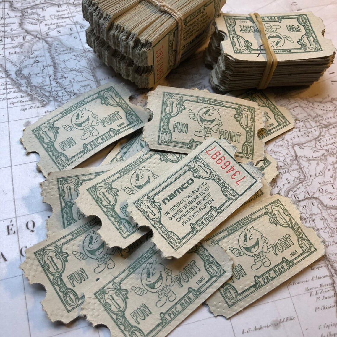 Vintage Arcade Tickets Please Choose Your Color | Etsy