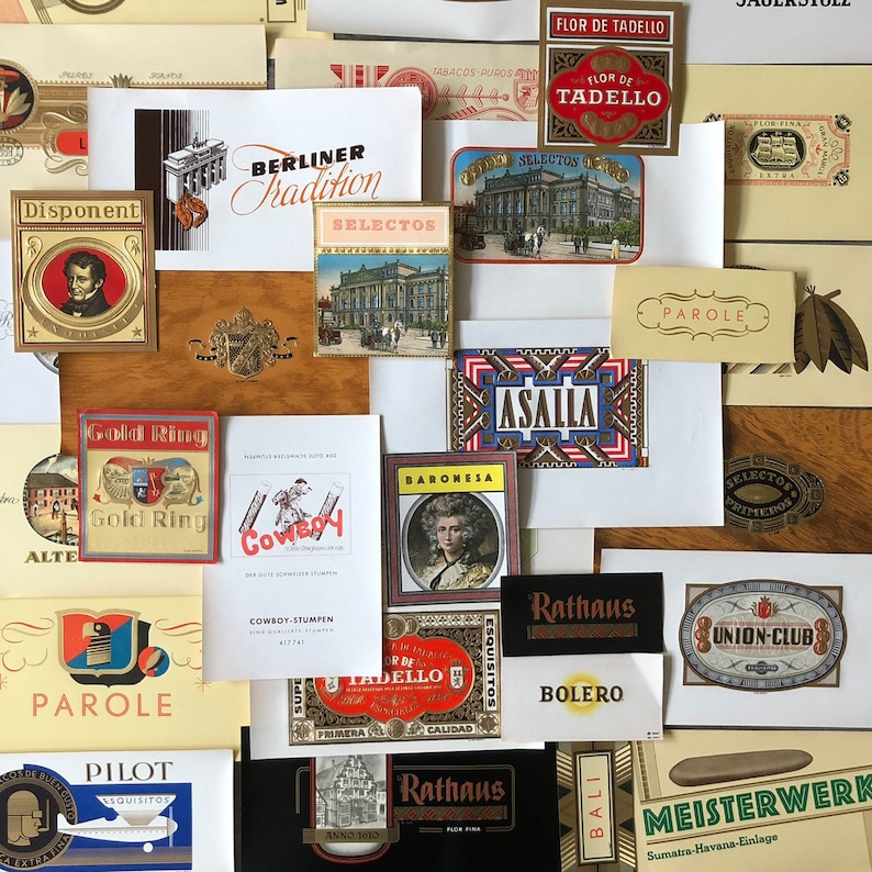 Lot of 35 Cigar Box Labels - Etsy