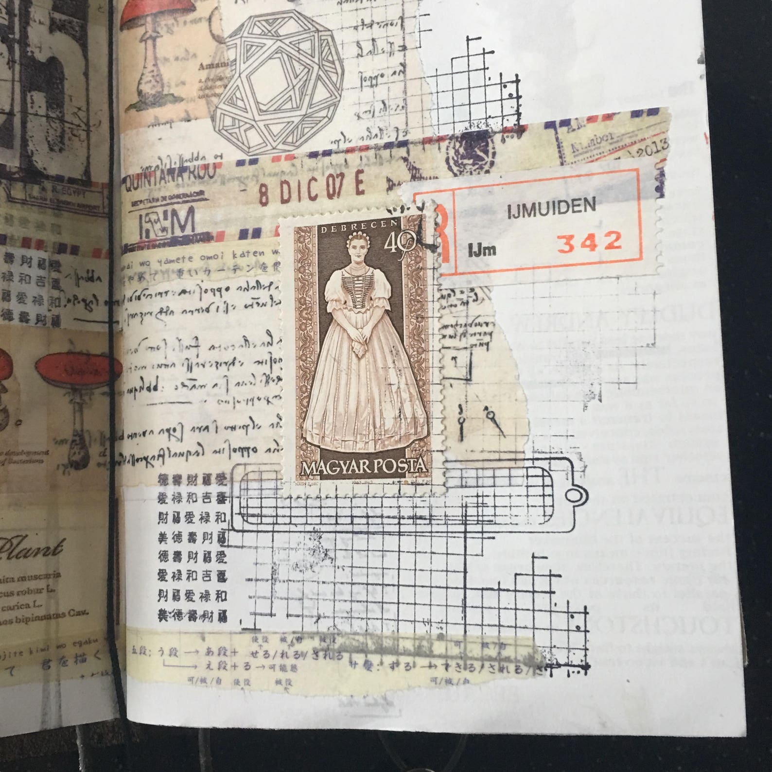 Vintage Registered Postage Mail Labels. - Etsy