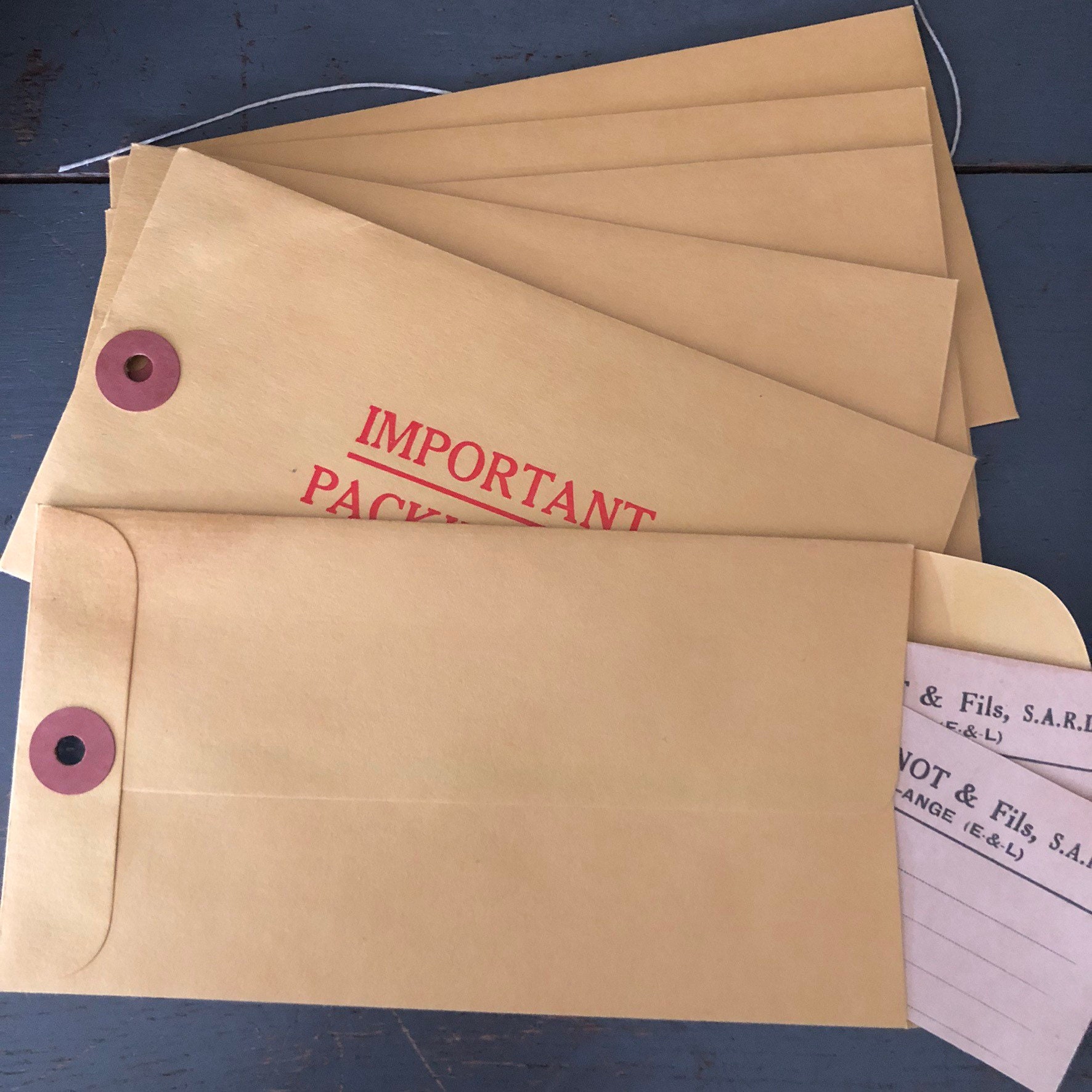 Vintage Envelope Tags Manila. Journaling Tags. Ephemera Junk - Etsy