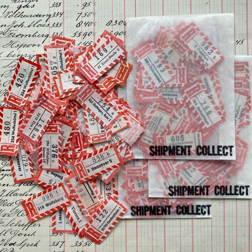 Vintage Registered Postage Mail Labels. - Etsy