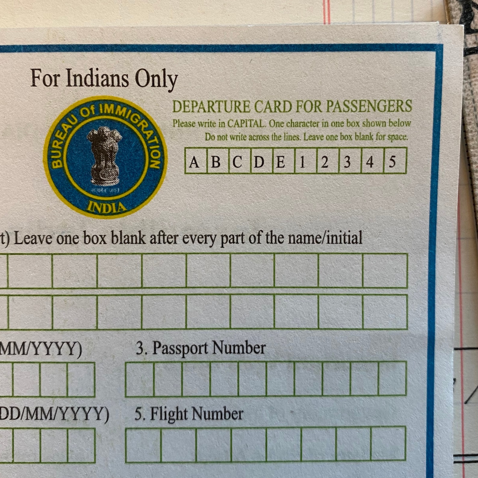 Departure Cards for Passengers | Etsy