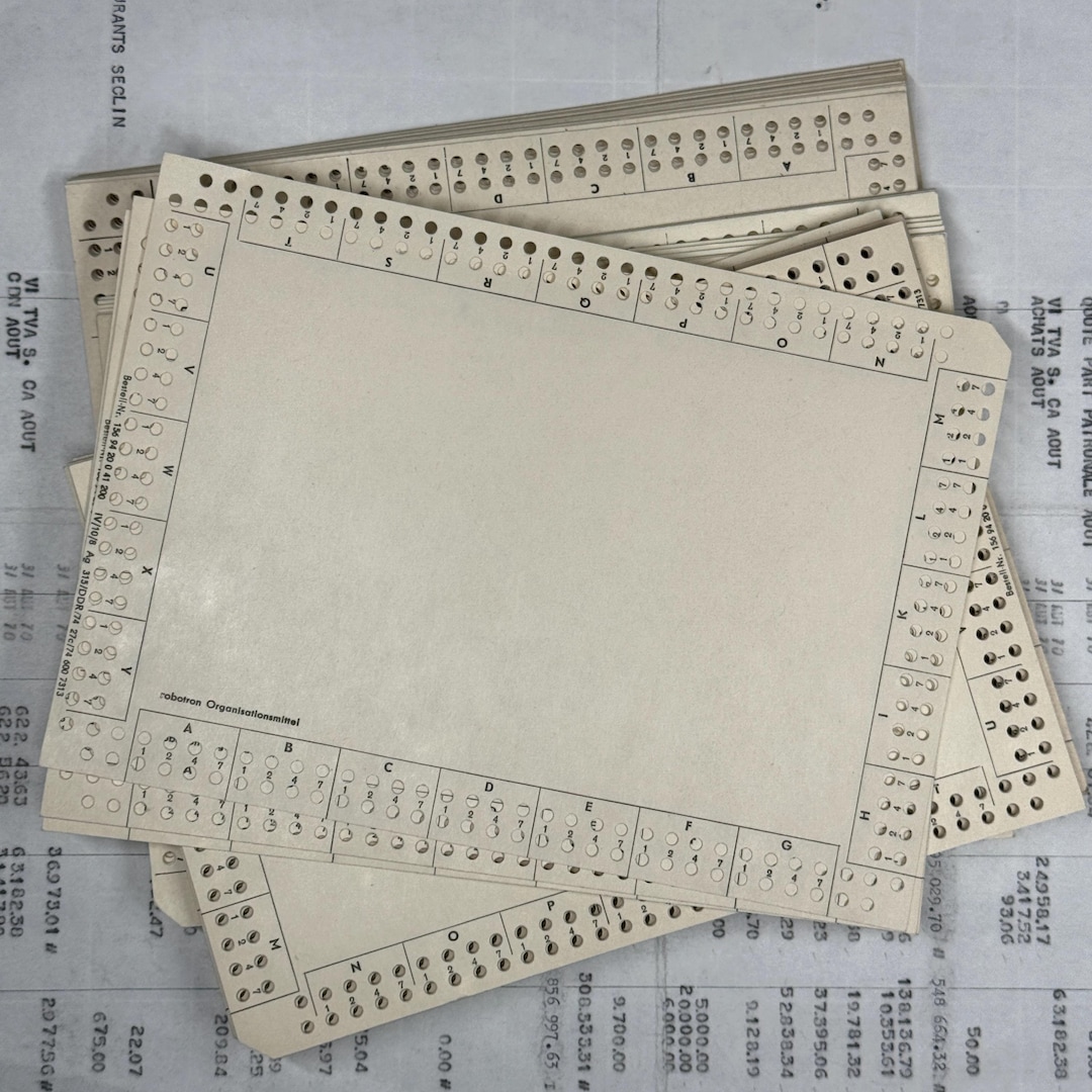 Border Punched Cards - Vintage Edge Punch Cards - Notched Cards - Etsy