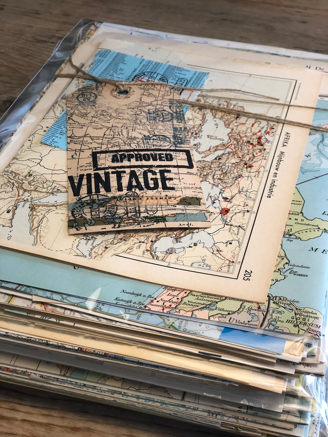 Vintage Maps Pages From Approx. 20 Different Books Atlas Pages Gift ...