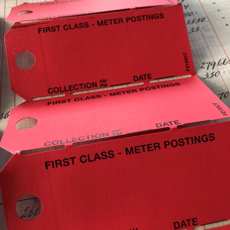 20 x Royal Mail Tags UK Postal services red & purple tags | Etsy