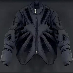Skeleton Structural Puffer Jacket Jacket Shell / Vest ( Handmade ) 5 ...