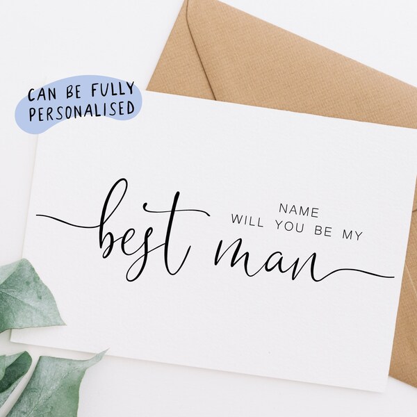 Best Man Card - Etsy UK