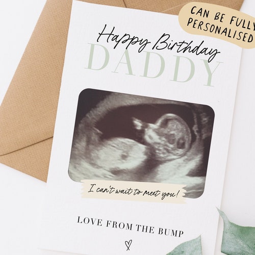 Birthday Card From the Bump Personalised Birthday Card for - Etsy