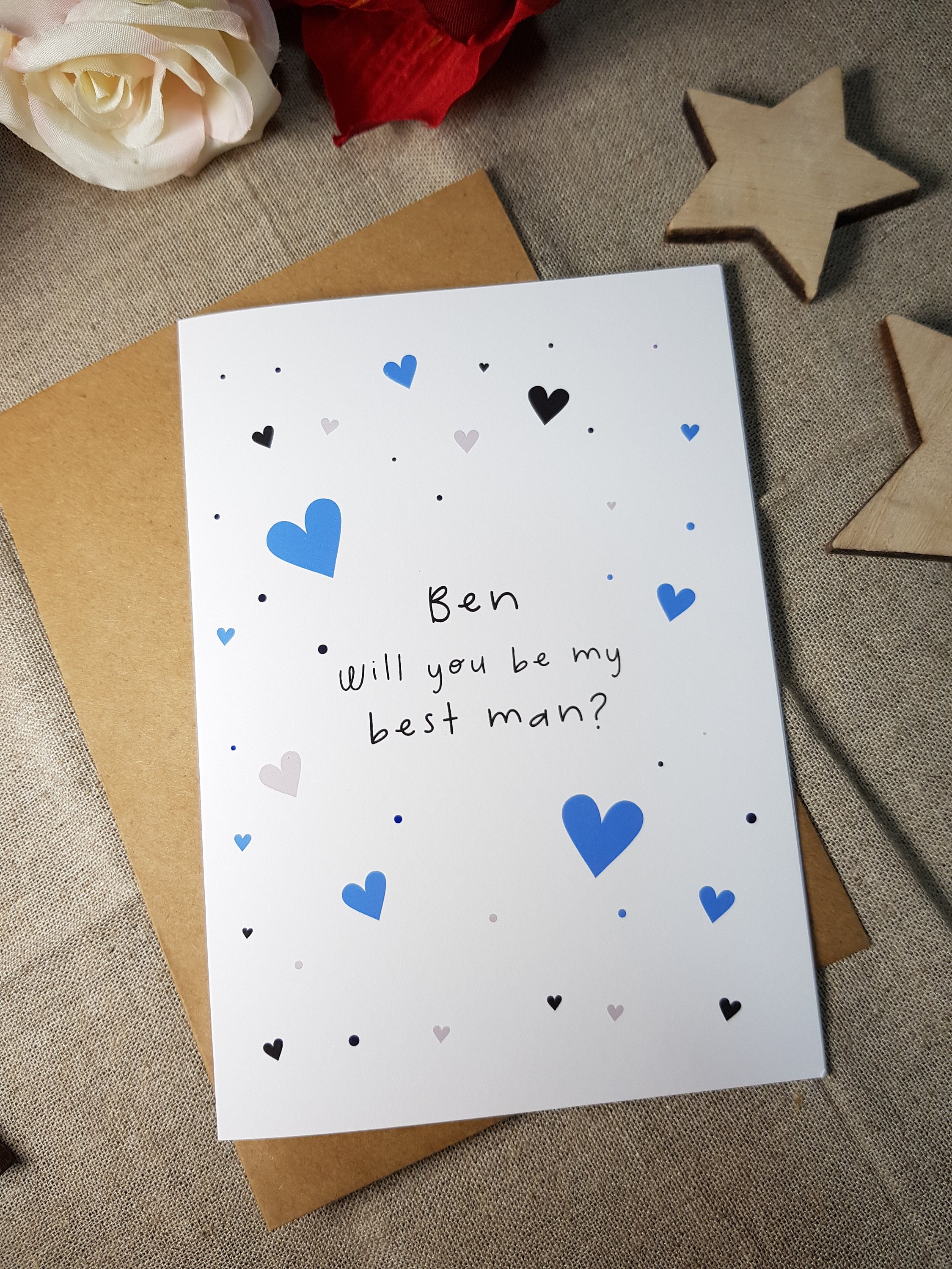 Personalised Will You Be Our Page Boy Page Boy Card Ask - Etsy UK