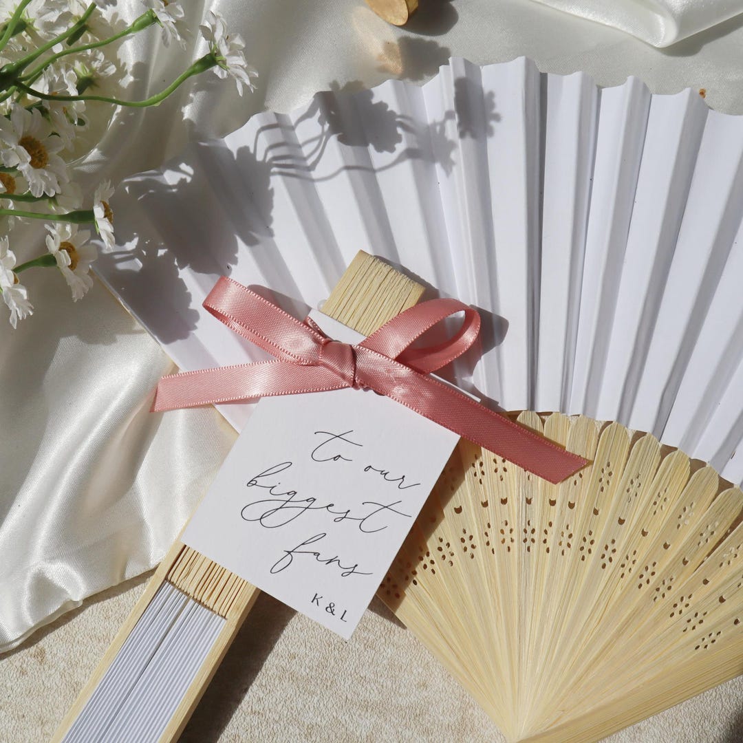 Personalised Fans, Wedding Hand Fans Guests, Custom Wedding Fans ...