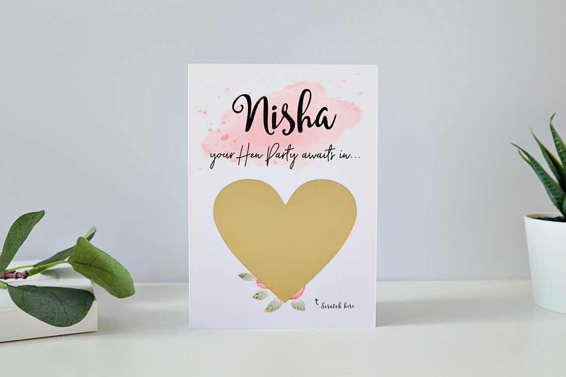 Hen Do Surprise Card Scratch Hen Do Card Hen Party Surprise | Etsy UK