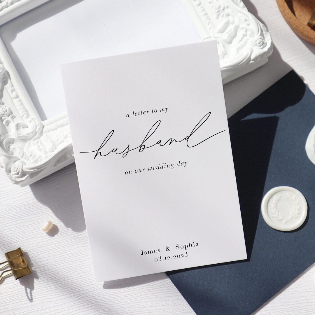 A Little Note to Husband on Our Wedding Day Card, Husband to Be Wedding ...