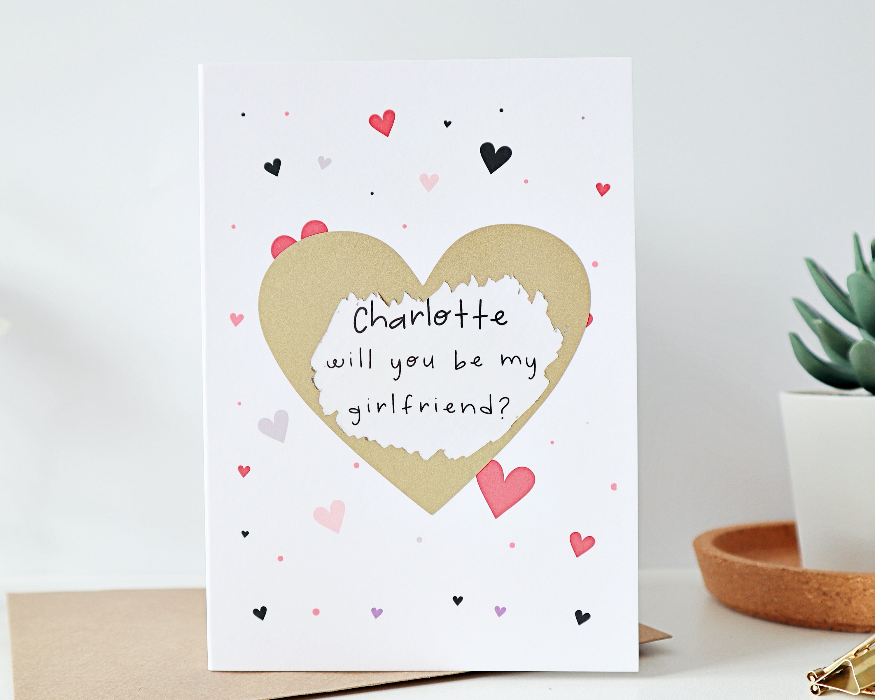 Will You Be My Girlfriend Card Proposal Card Be My - Etsy UK