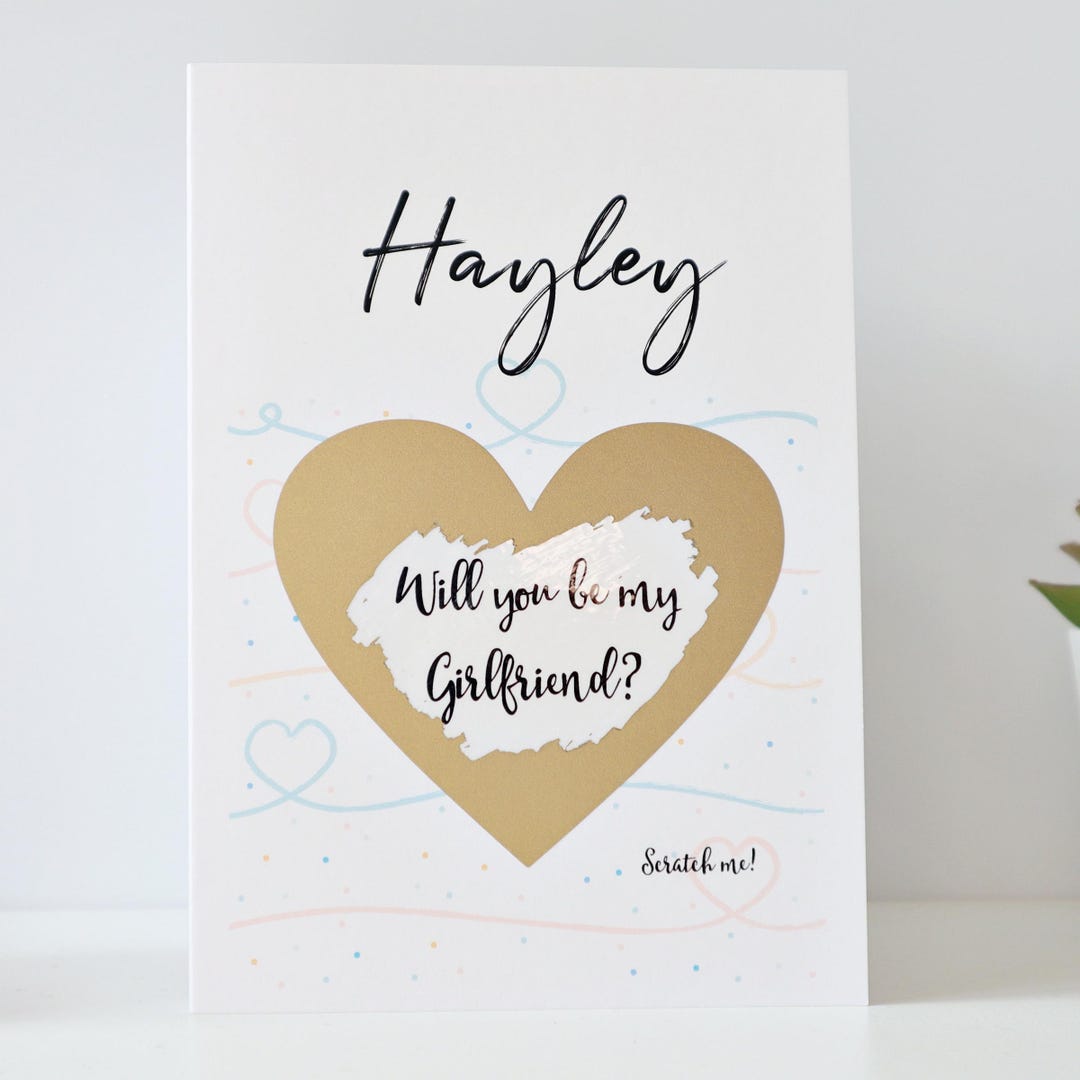 Will You Be My Girlfriend Card, Will You Be My Boyfriend Card, Proposal ...