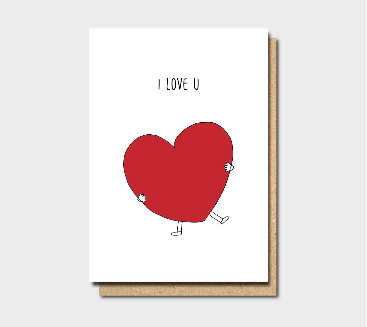funny i love you card funny love card card for boyfriend | Etsy