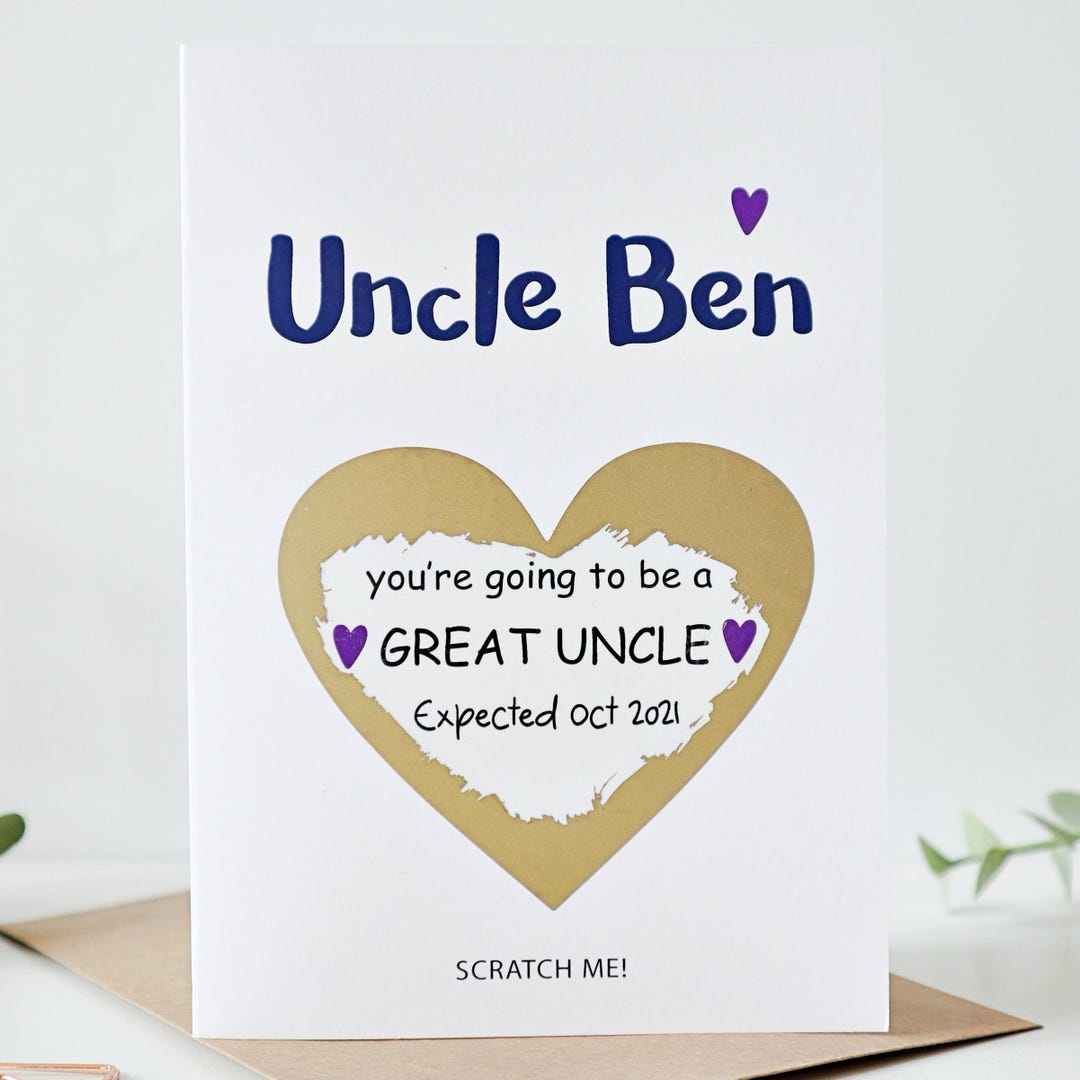 You're Going to Be a Great Uncle Card Personalised, Card for Uncle ...