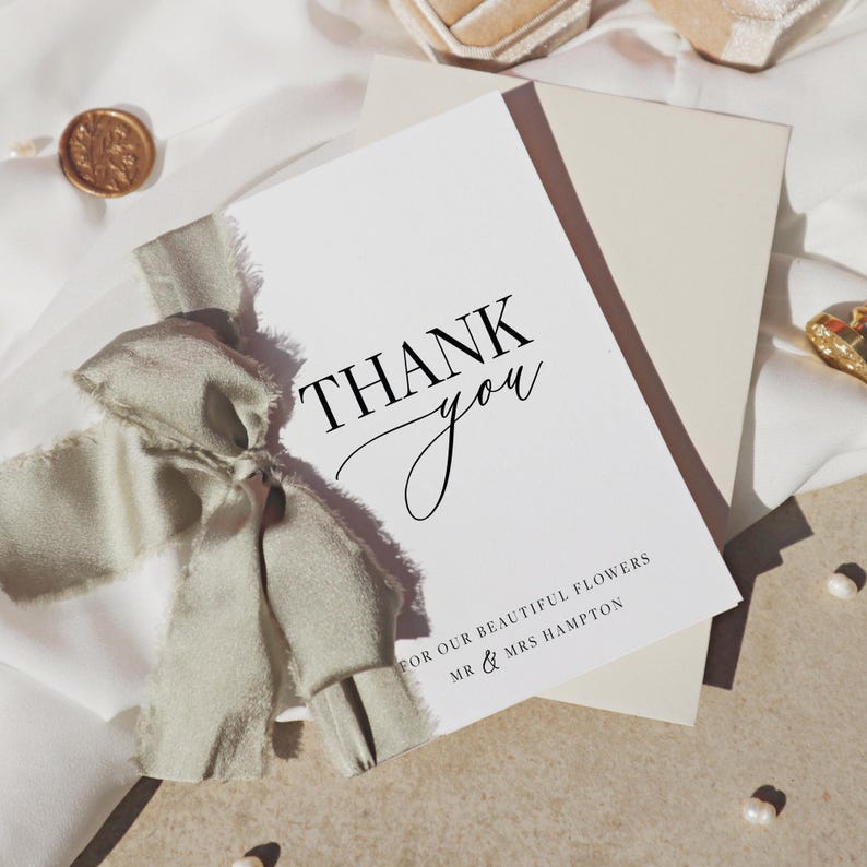 Wedding Planner Thank You Card, Thank You for Planning Our Big Day ...
