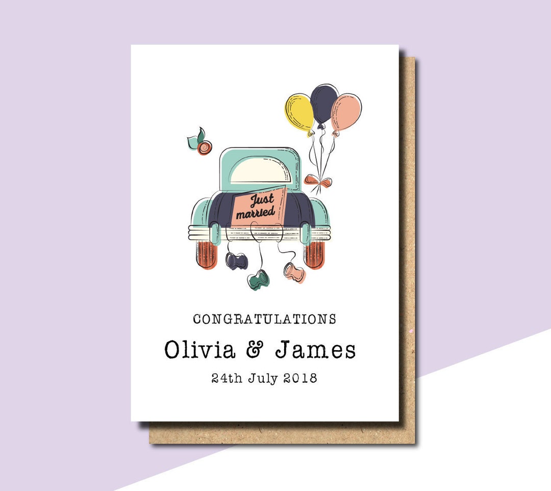 Personalised Wedding Card Wedding Cards Personalised - Etsy UK