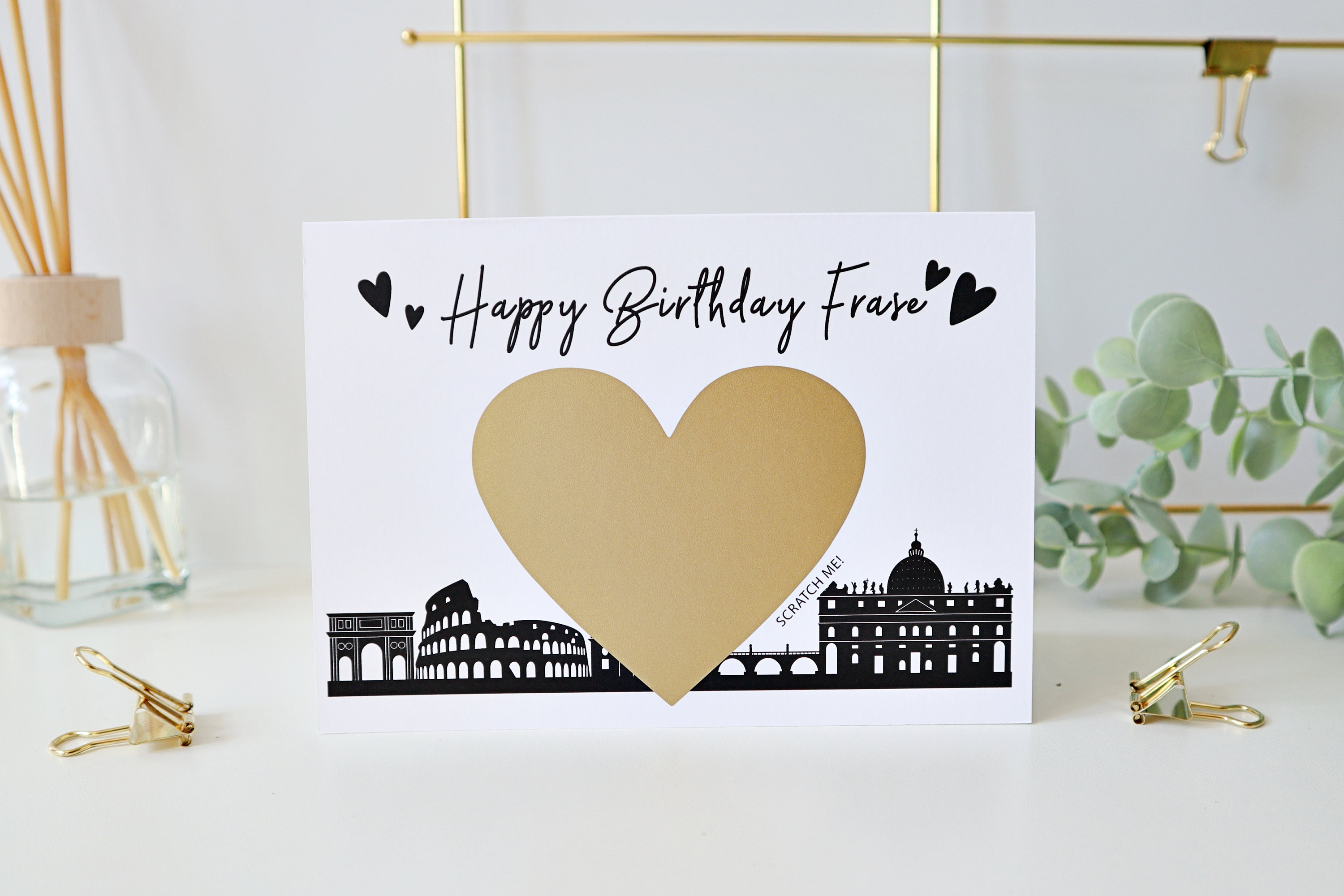 Birthday Scratch Card Holiday Birthday Scratch and Reveal | Etsy UK