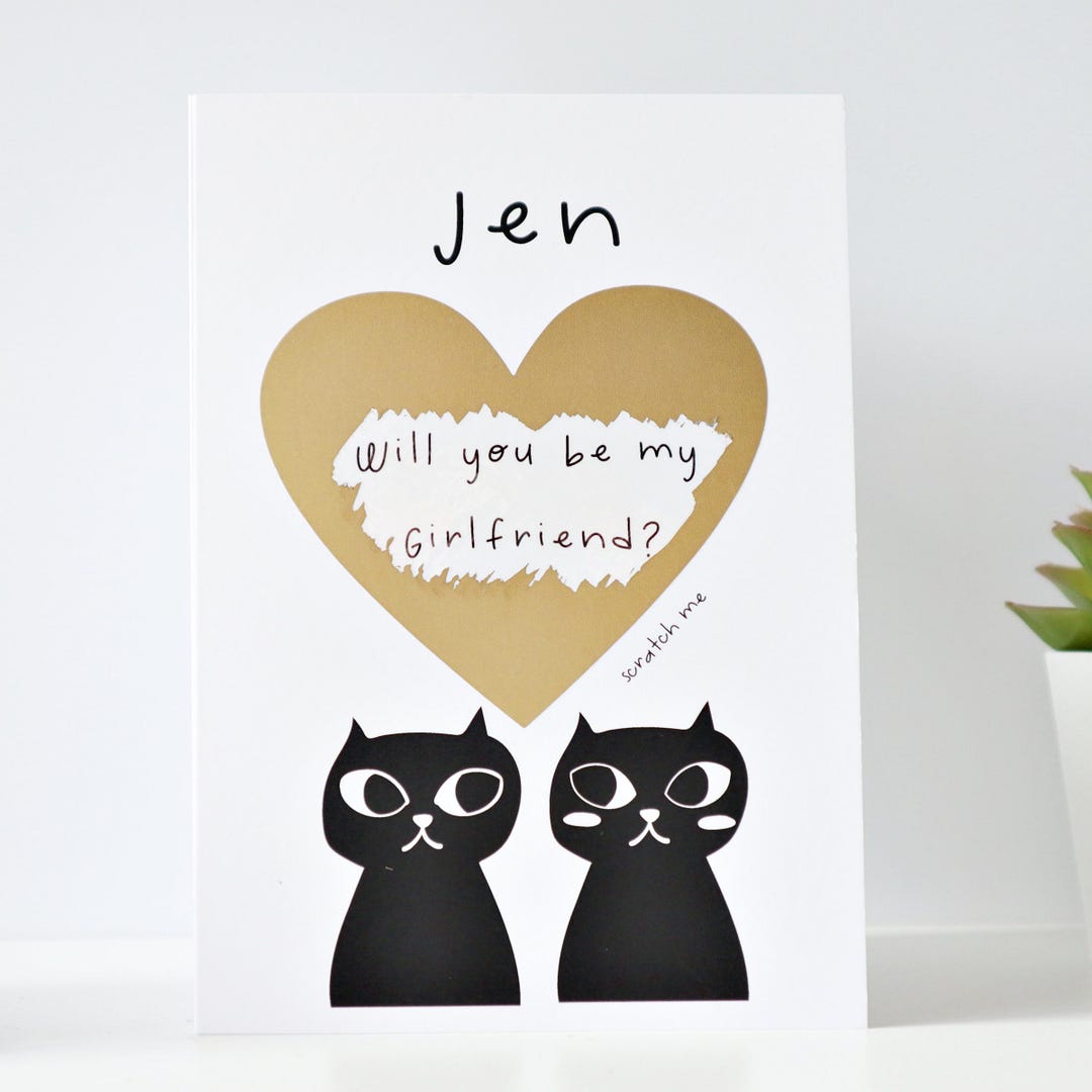 Will You Be My Girlfriend Card, Will You Be My Boyfriend Card, Proposal ...