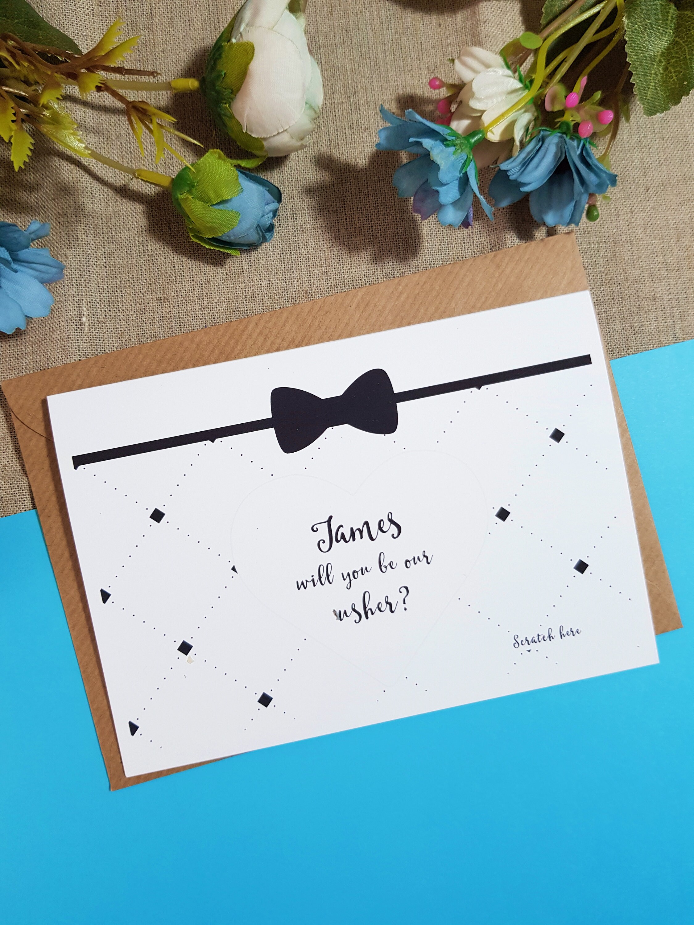 Will You Be Our Usher Card, Will You Be an Usher Card, Usher Proposal ...