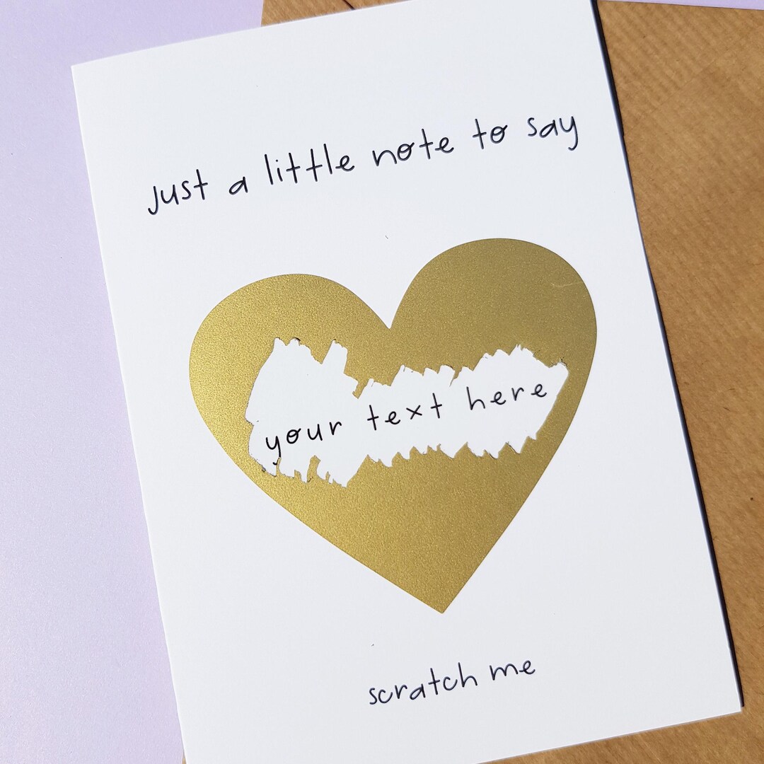 Personalised Just a Little Note to Say Card, Just a Little Note Cards ...