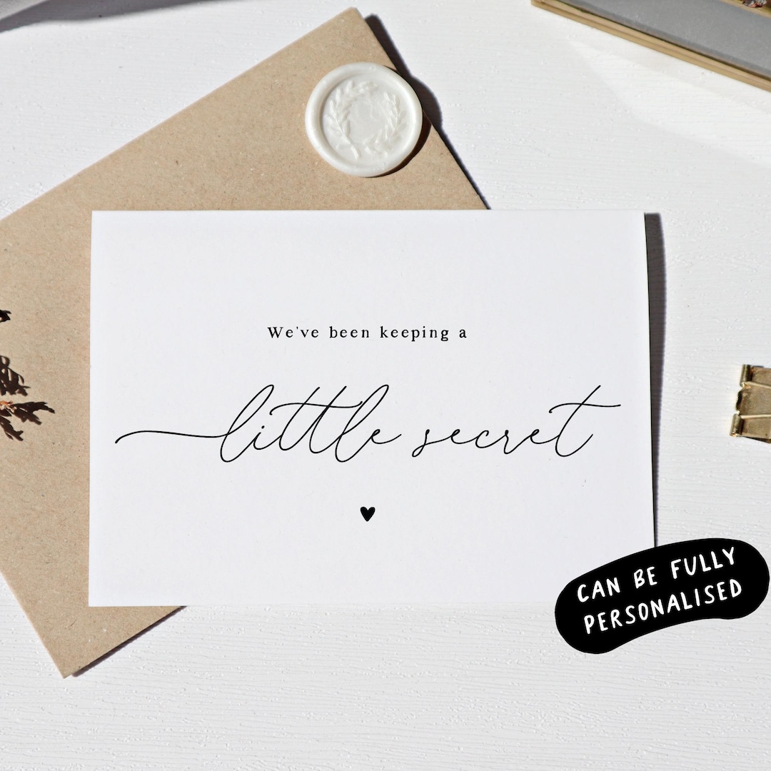 We're Having a Baby Card for Friend, Pregnancy Announcement Cards for ...