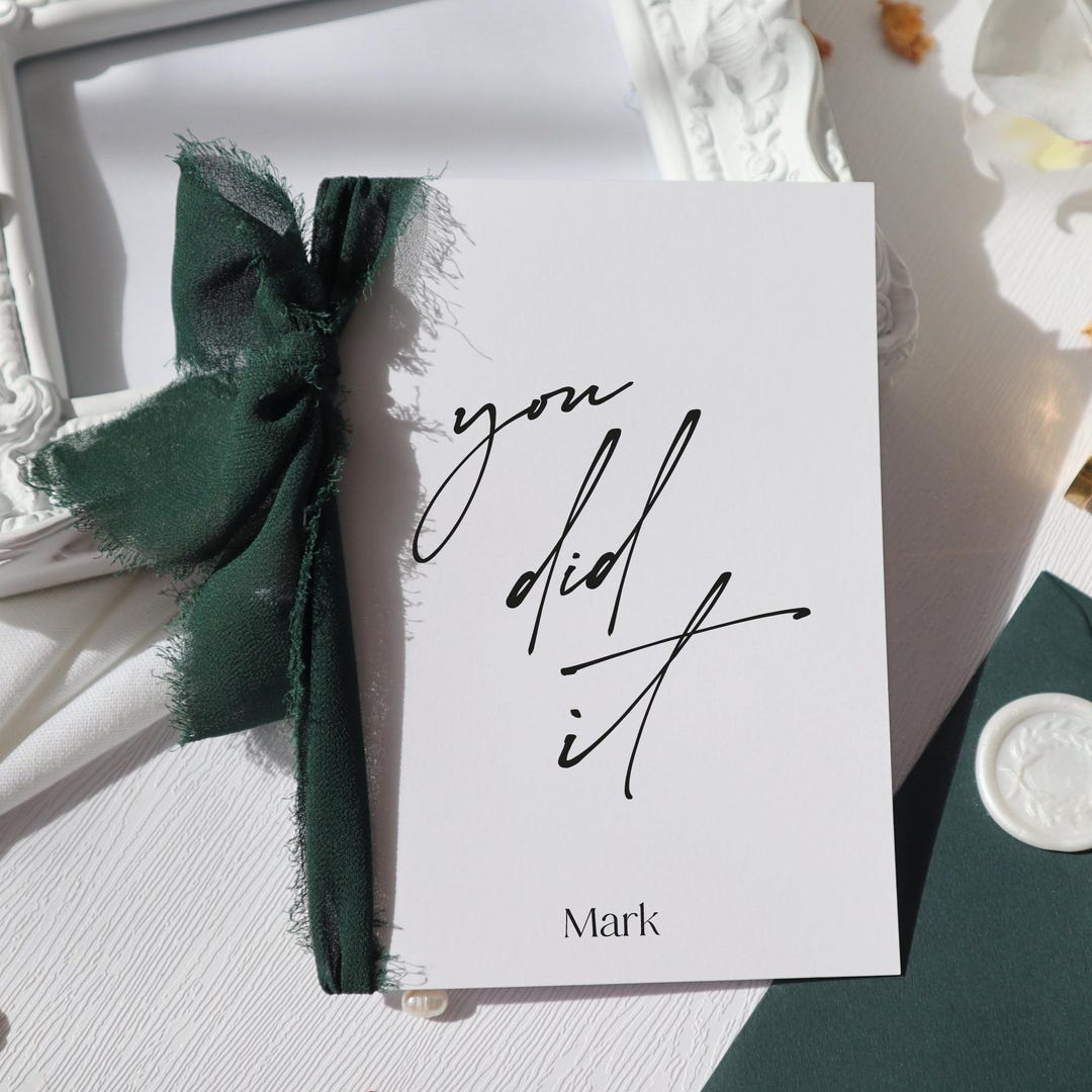 Luxury Personalised Well Done Cards Uk, Luxury Proud of You Card ...