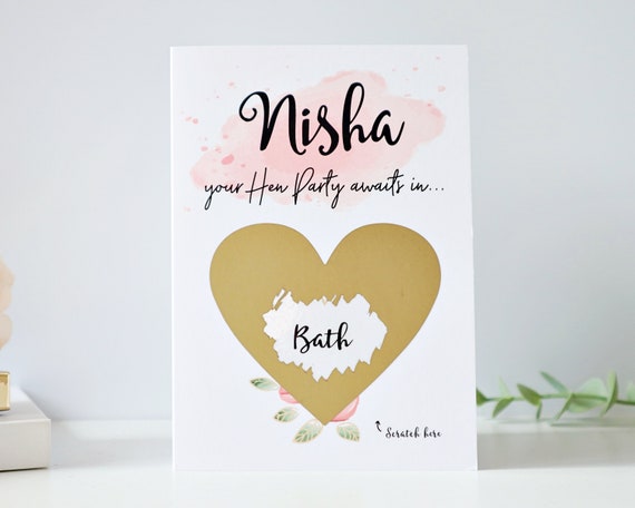 Hen Do Surprise Card Scratch Hen Do Card Hen Party Surprise | Etsy UK