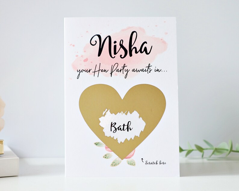 Hen Do Surprise Card Scratch Hen Do Card Hen Party Surprise | Etsy UK