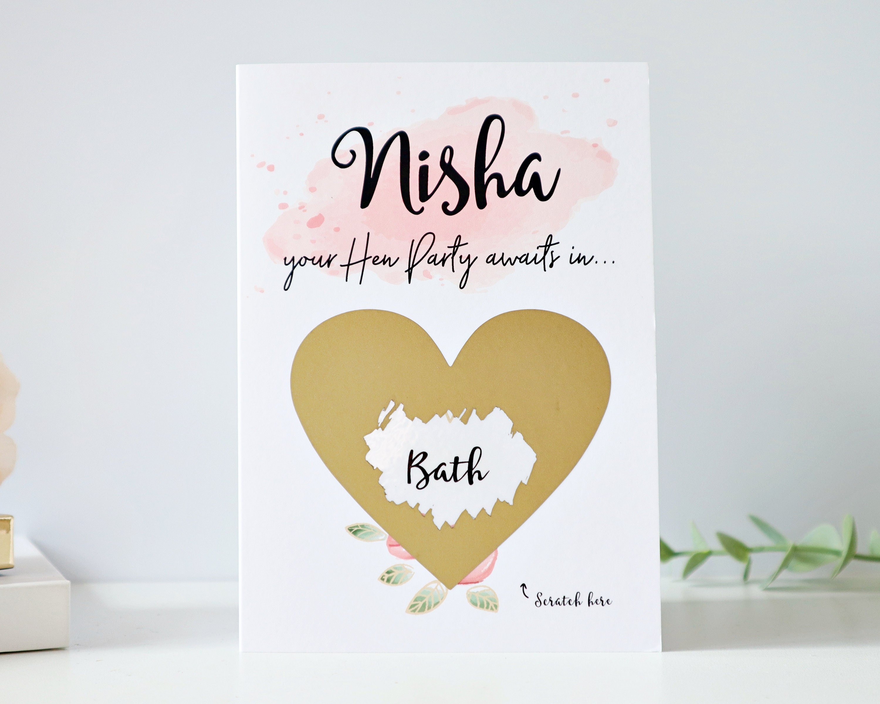 Hen Do Surprise Card Scratch Hen Do Card Hen Party Surprise | Etsy UK