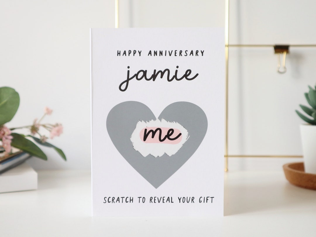 Anniversary Scratch Card Reveal, Anniversary Scratch Card for Boyfriend ...