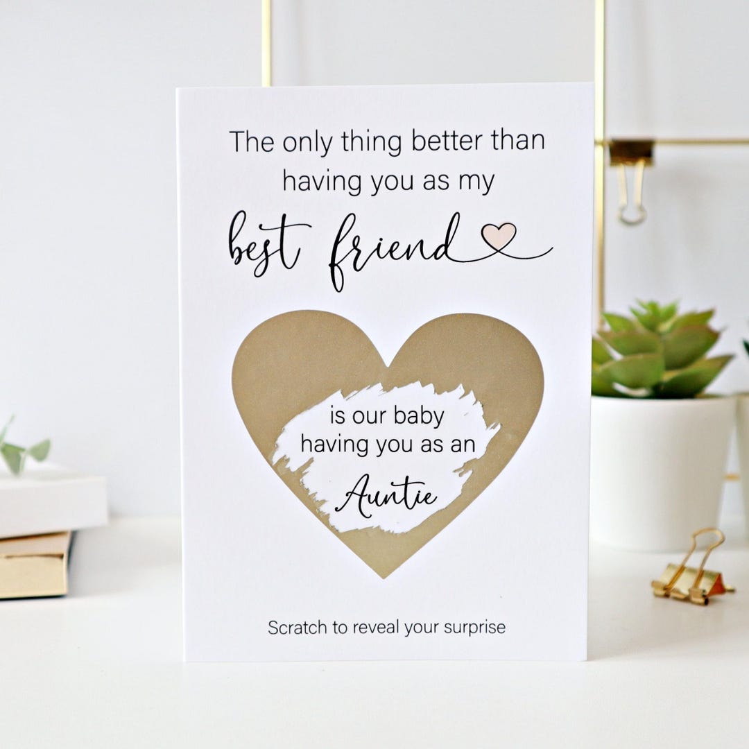 Pregnancy Announcement Scratch Card, Pregnancy Announcement Scratch off ...