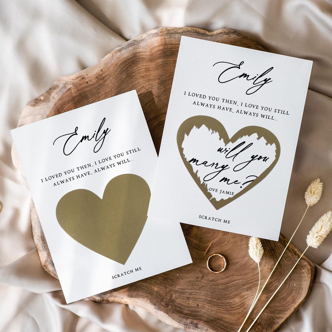 Will You Marry Me Card, Surprise Proposal Card, Wedding Proposal ...
