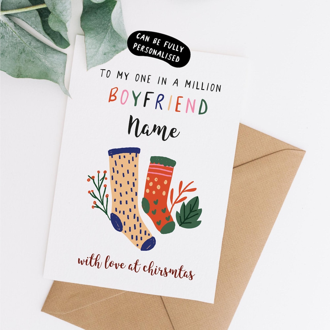 Christmas Card for Boyfriend, Christmas Card for Husband, Christmas ...