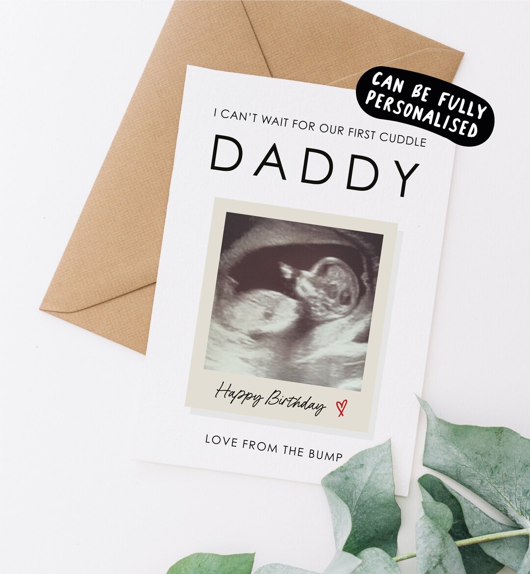 Happy Birthday Card for Daddy, Birthday Card From the Bump ...