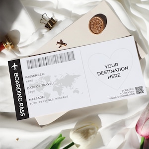 Paris Scratch Reveal Card, You're Going to Paris Card, Personalised ...