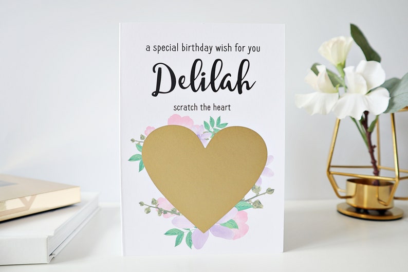 Spa Day Birthday Card Birthday Present Scratch Card Spa Day - Etsy UK