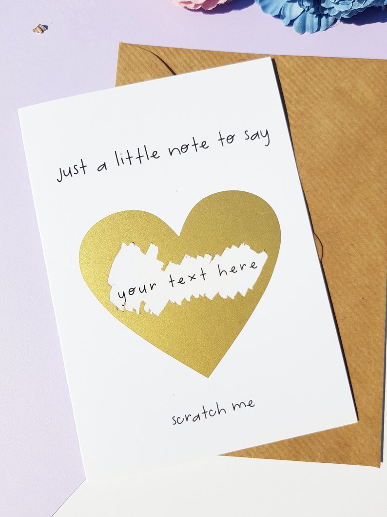 Personalised Just a Little Note to Say Card Just a Little - Etsy UK