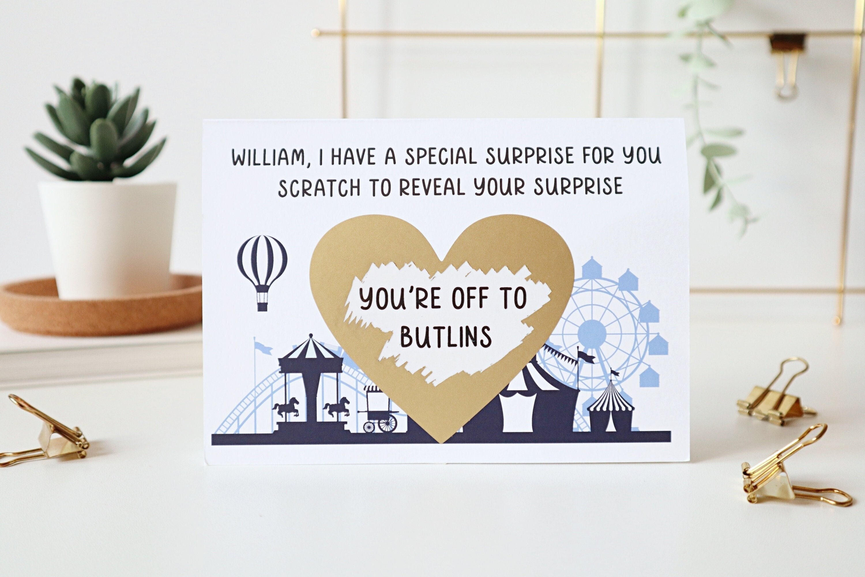 Butlins Card Scratch to Reveal Holiday Card Birthday Scratch - Etsy UK