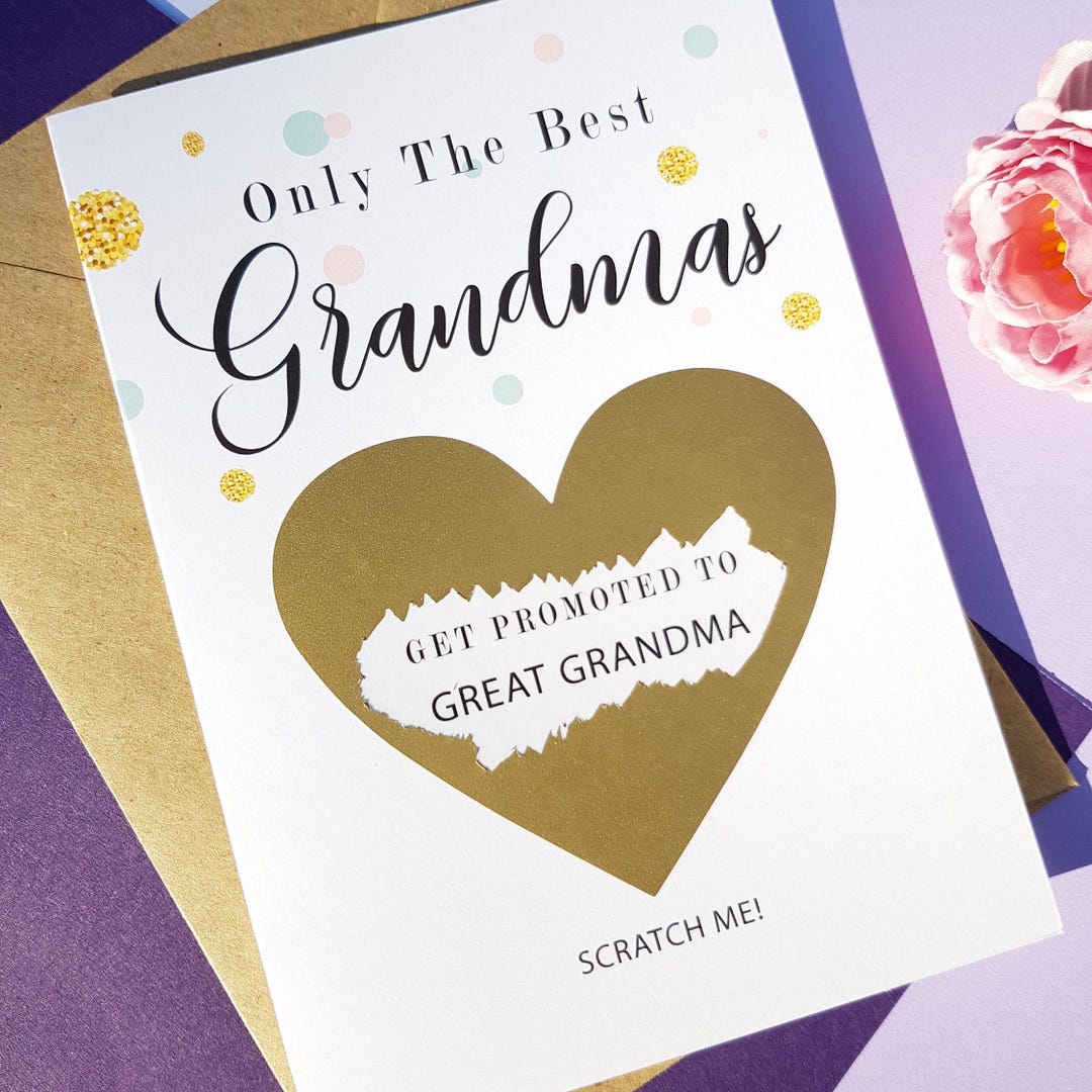Only the Best Grandmas Get Promoted to Great Grandma Card, Pregnancy ...