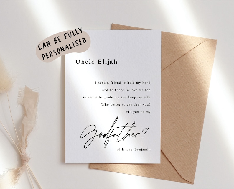 Guide Parent Card, Persoanalised Guide Parent Card, Will You Be My ...