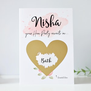 Hen Do Surprise Card Scratch, Hen Do Card, Hen Party Surprise Scratch ...