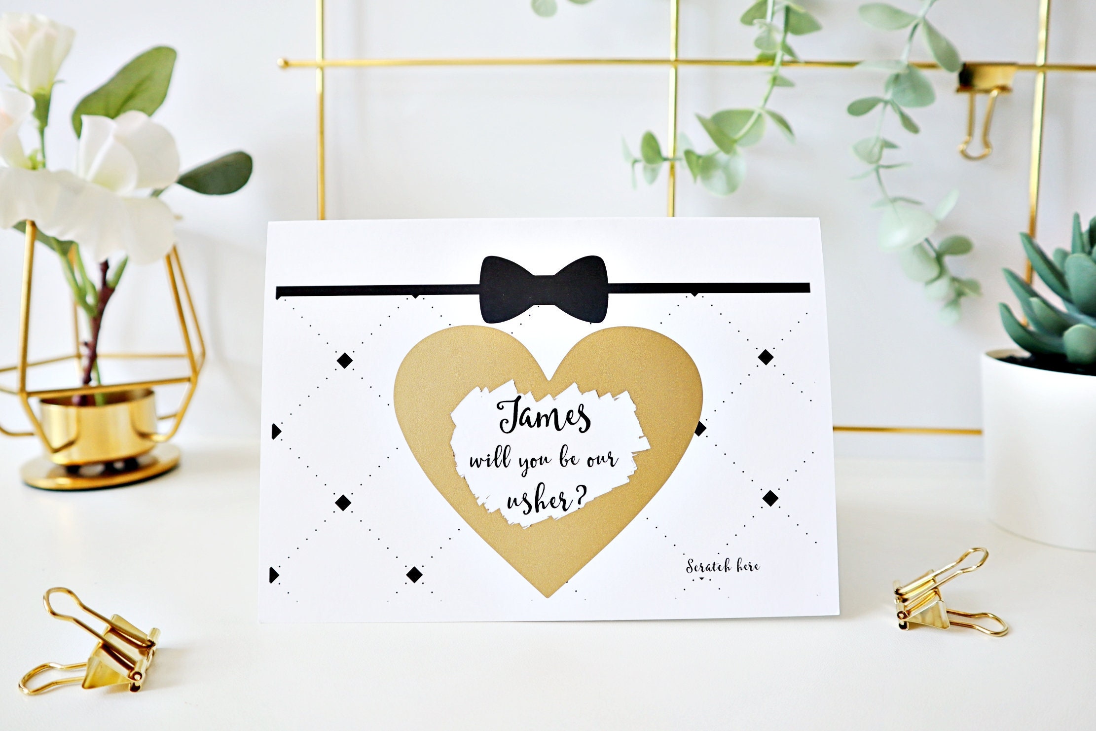 Will You Be Our Usher Card, Will You Be an Usher Card, Usher Proposal ...