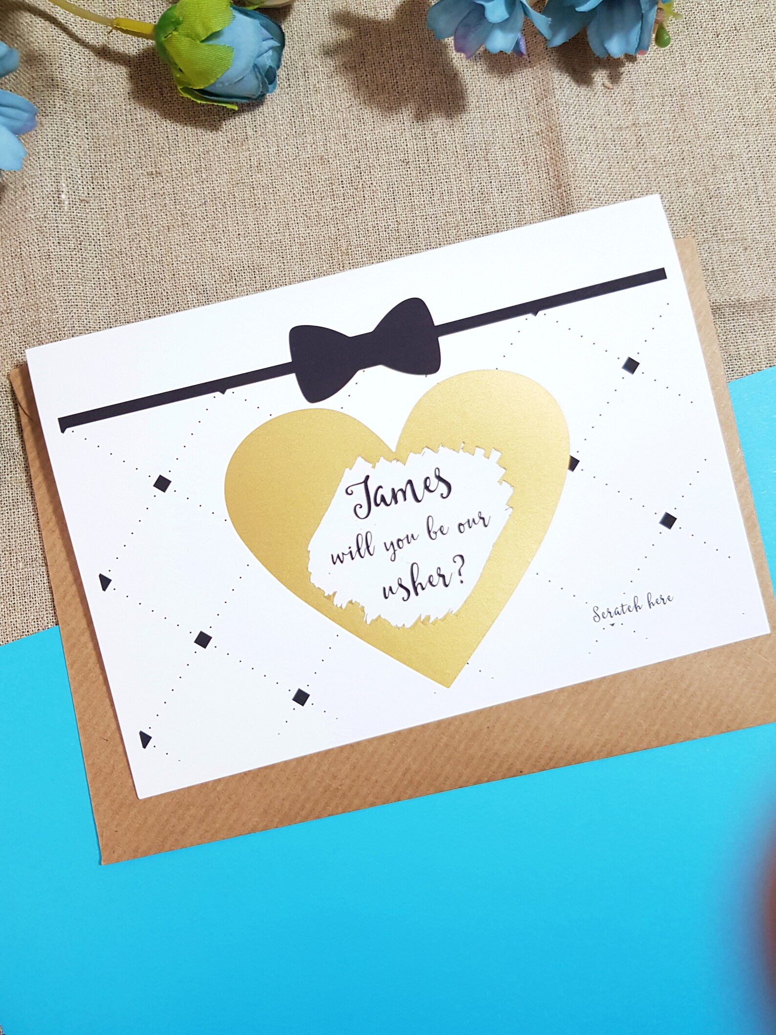 Will You Be Our Usher Card, Will You Be an Usher Card, Usher Proposal ...