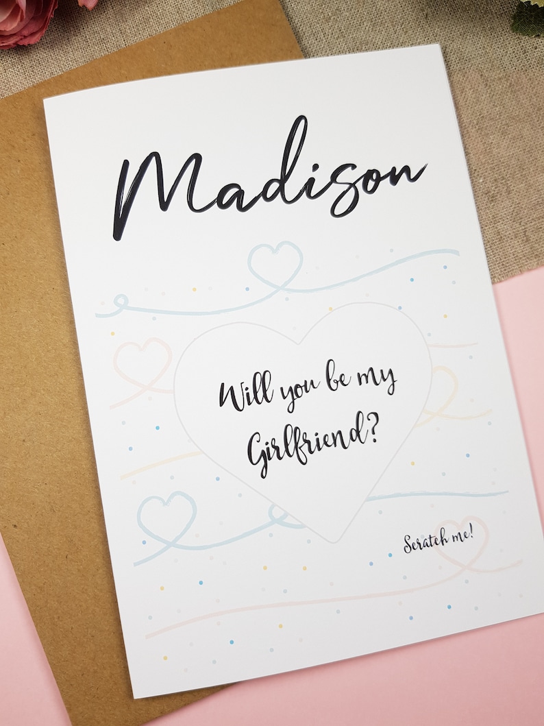 Will you be my girlfriend card will you be my boyfriend card | Etsy