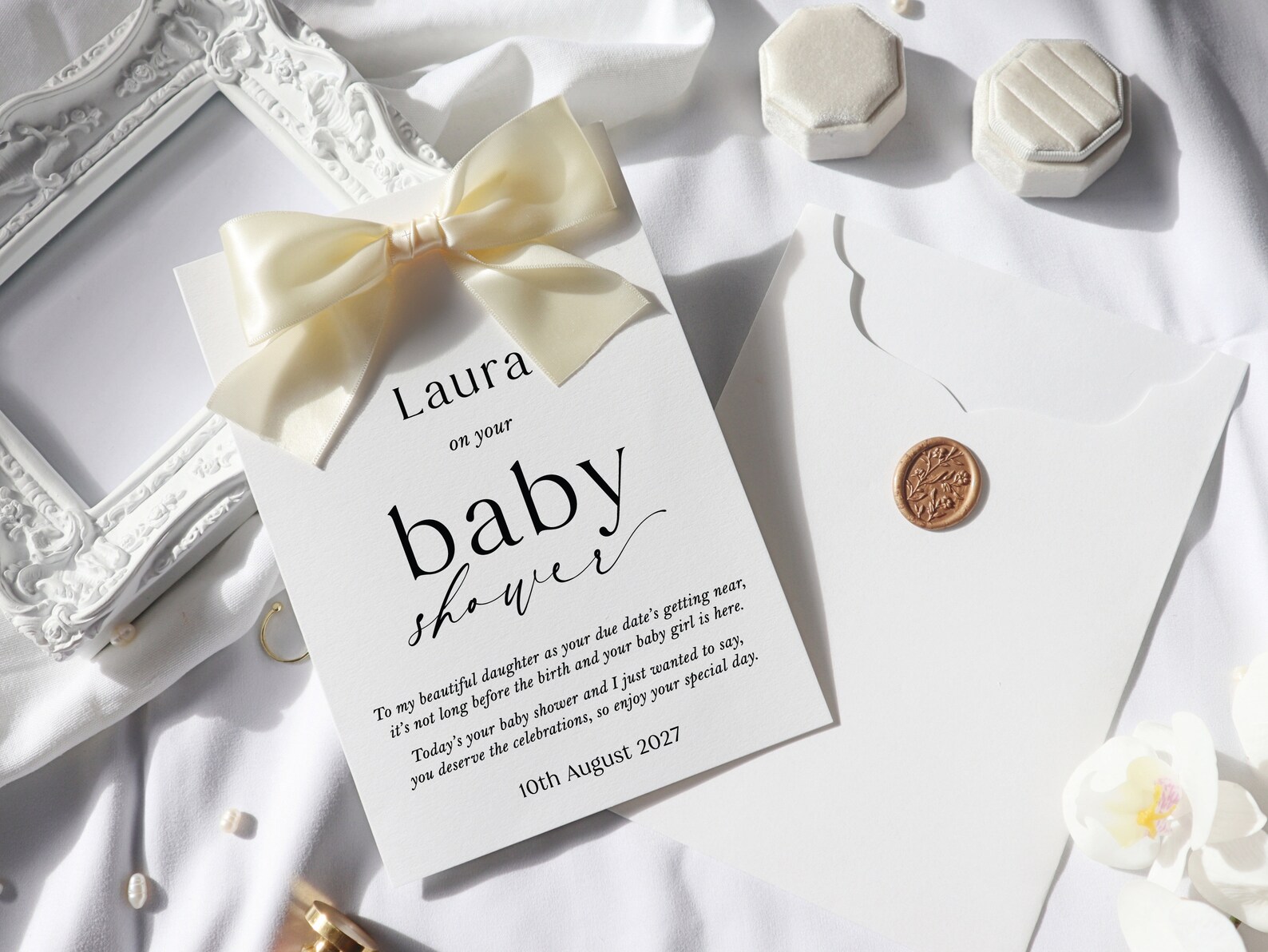 Baby Shower Card for Best Friend, on Your Baby Shower Card, Baby Shower ...